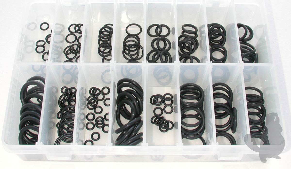 O-RING SORTIMENT INDH. 225 STK. - DIVERSE - Hpreservedele.dk